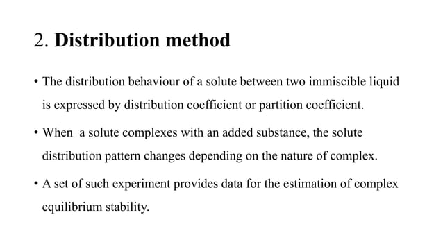Complexation and Protein Binding [Part-2] (Method of analysis ...
