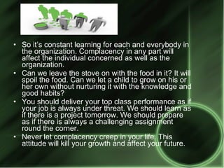 Complacency change-mgt | PPT