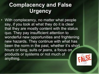Complacency change-mgt | PPT