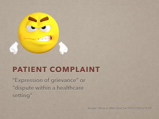 When Patients Complain | PDF