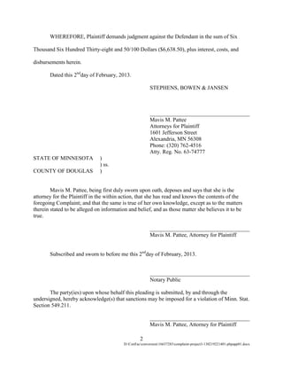 Complaint project 3 | PDF