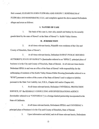 Complaint Against Hawaii Public Housing Authority | PDF