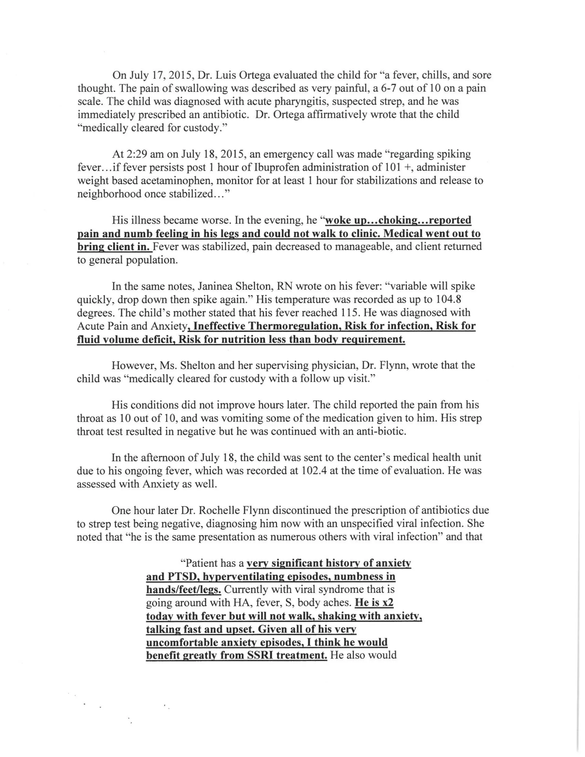 Complaint against family detention doctors | PDF | Medical Health