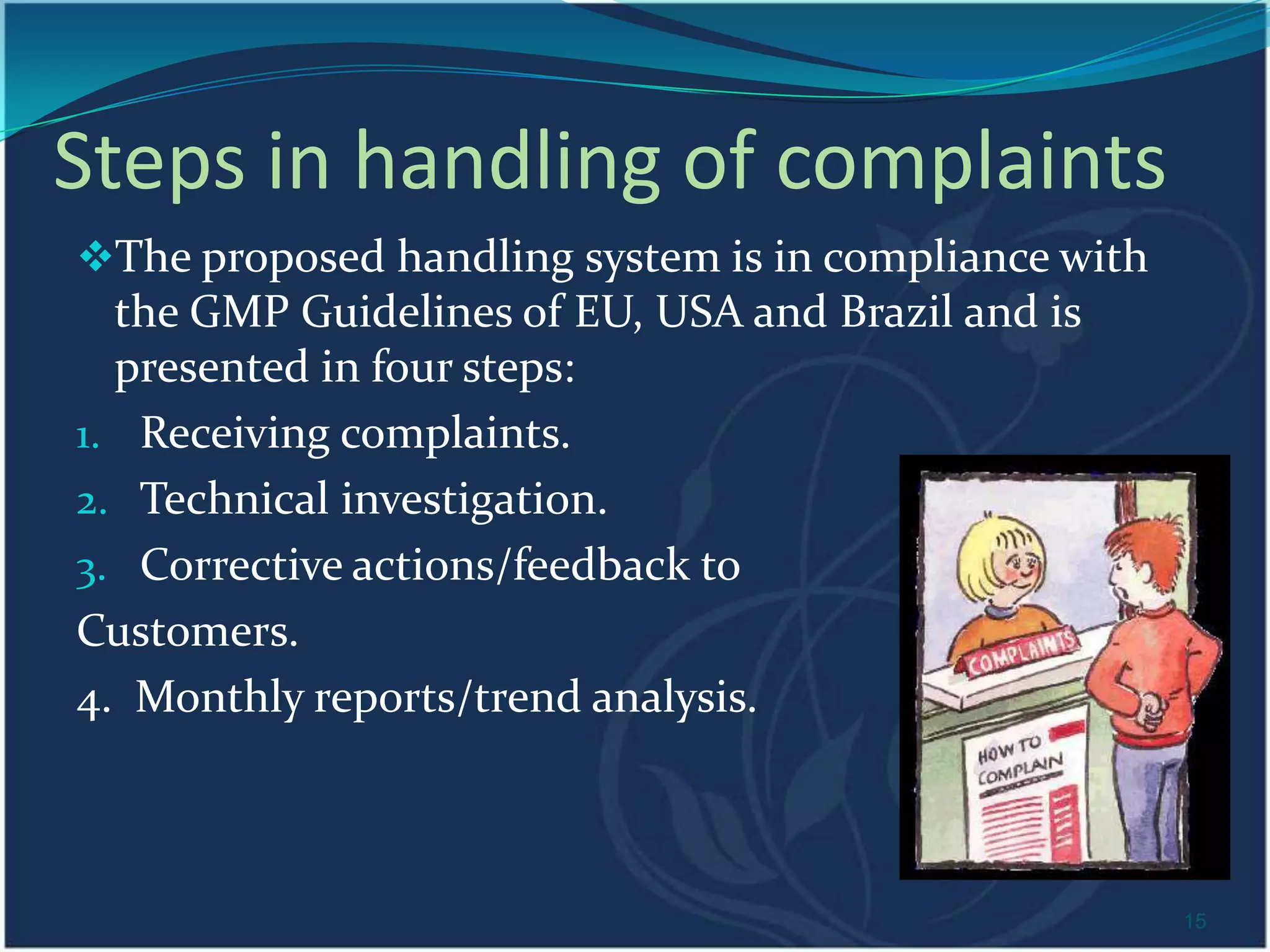 Complaint and recall handling | PPTX