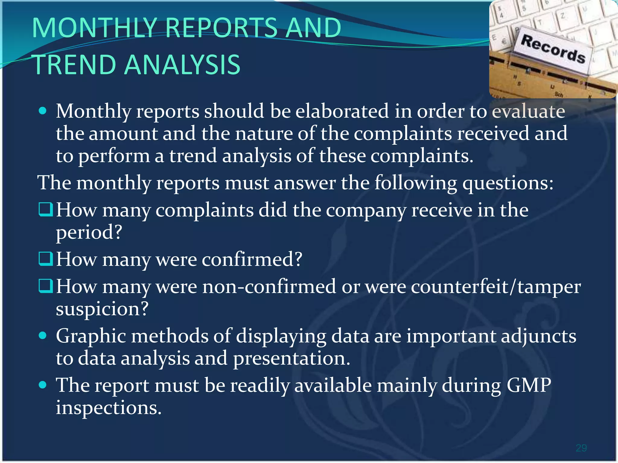 Complaint and recall handling | PPTX