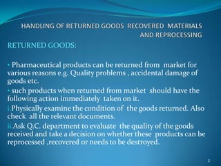Complaint and recall handling | PPTX
