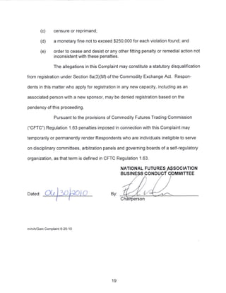 Complaint gain capitalgroupllc_glennstevens_2010_0630 | PDF