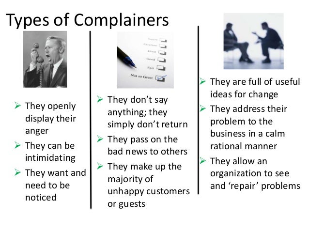 Complaint handling