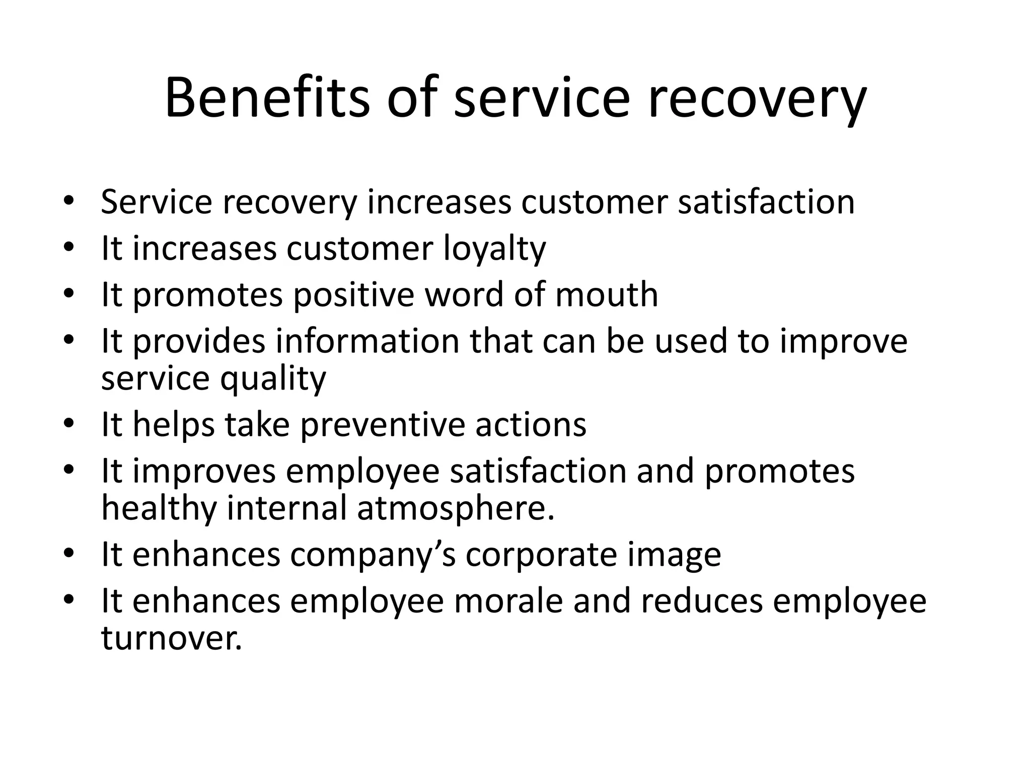 Complaint management service recovery | PPT