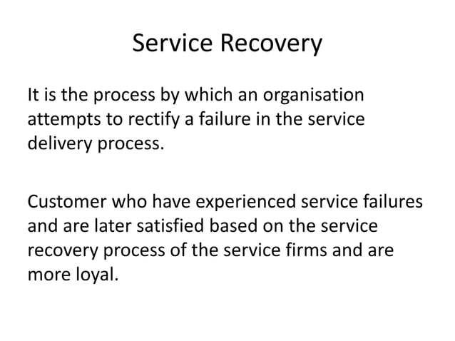 Complaint management service recovery | PPT
