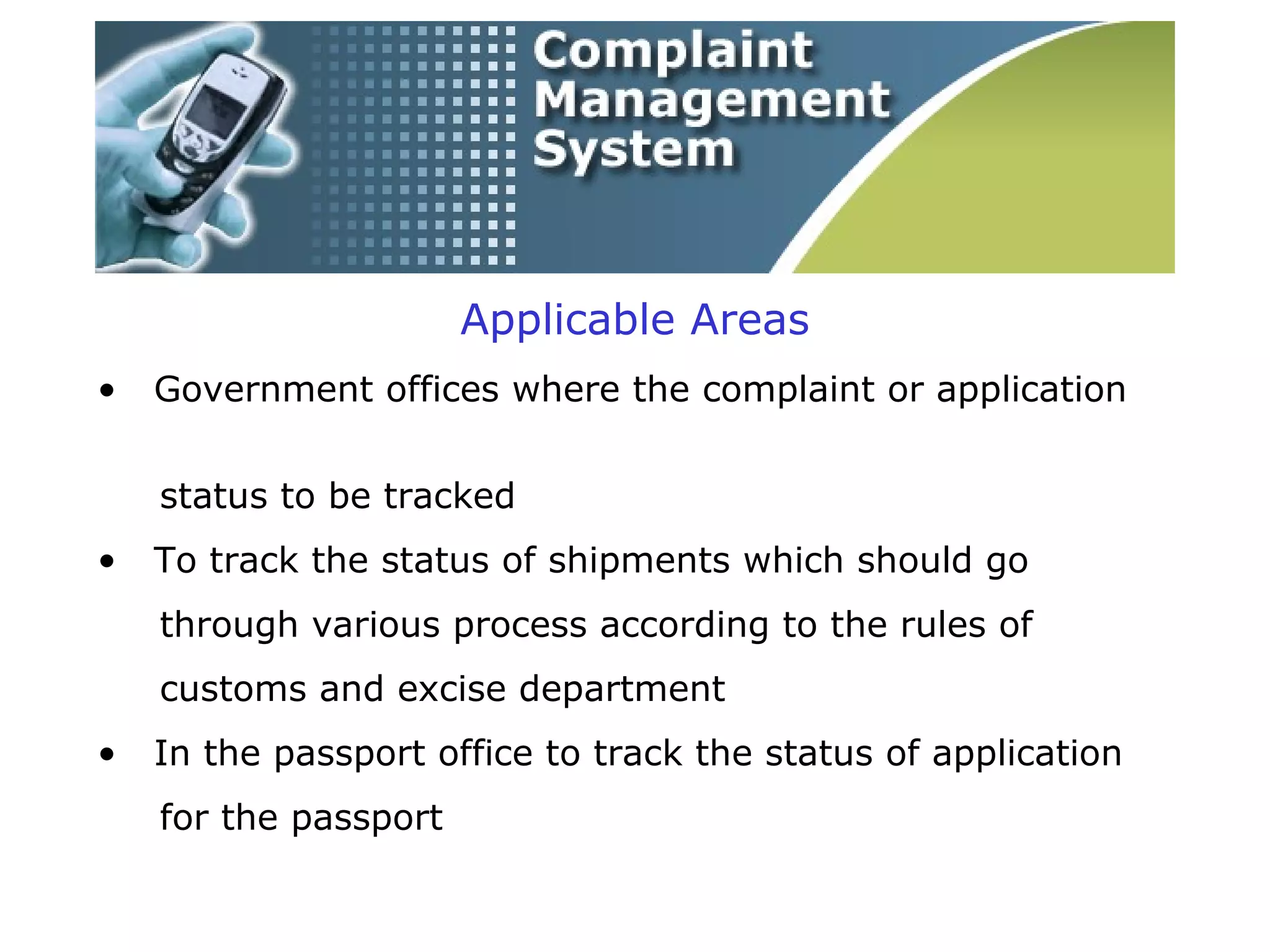 Complaint management system | PPT