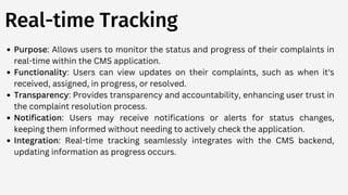 Complaint Management System.pdfhshhsjnsj | PPT