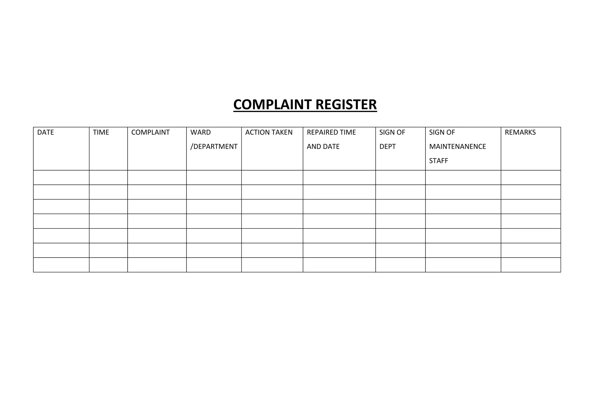 complaint register form .docx