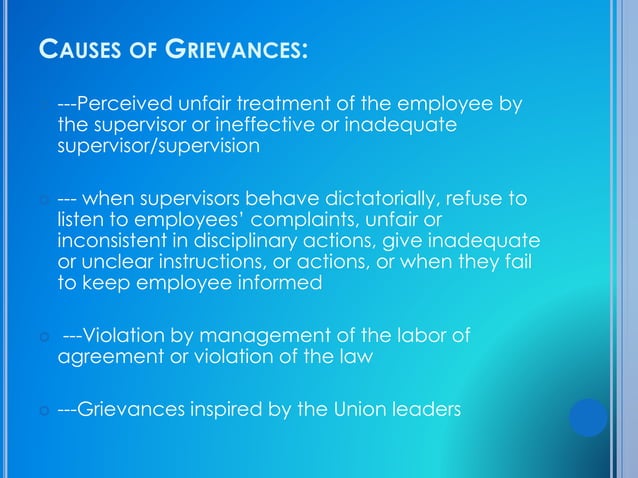 Complaints and Grievances | PPTX