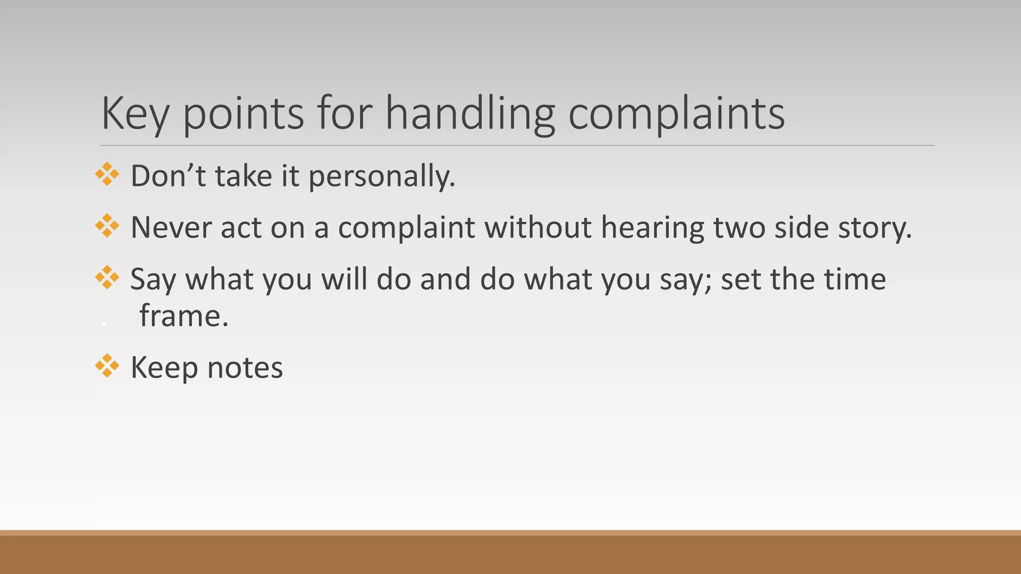 Complaints (QUALITY ASSURANCE) | PPTX