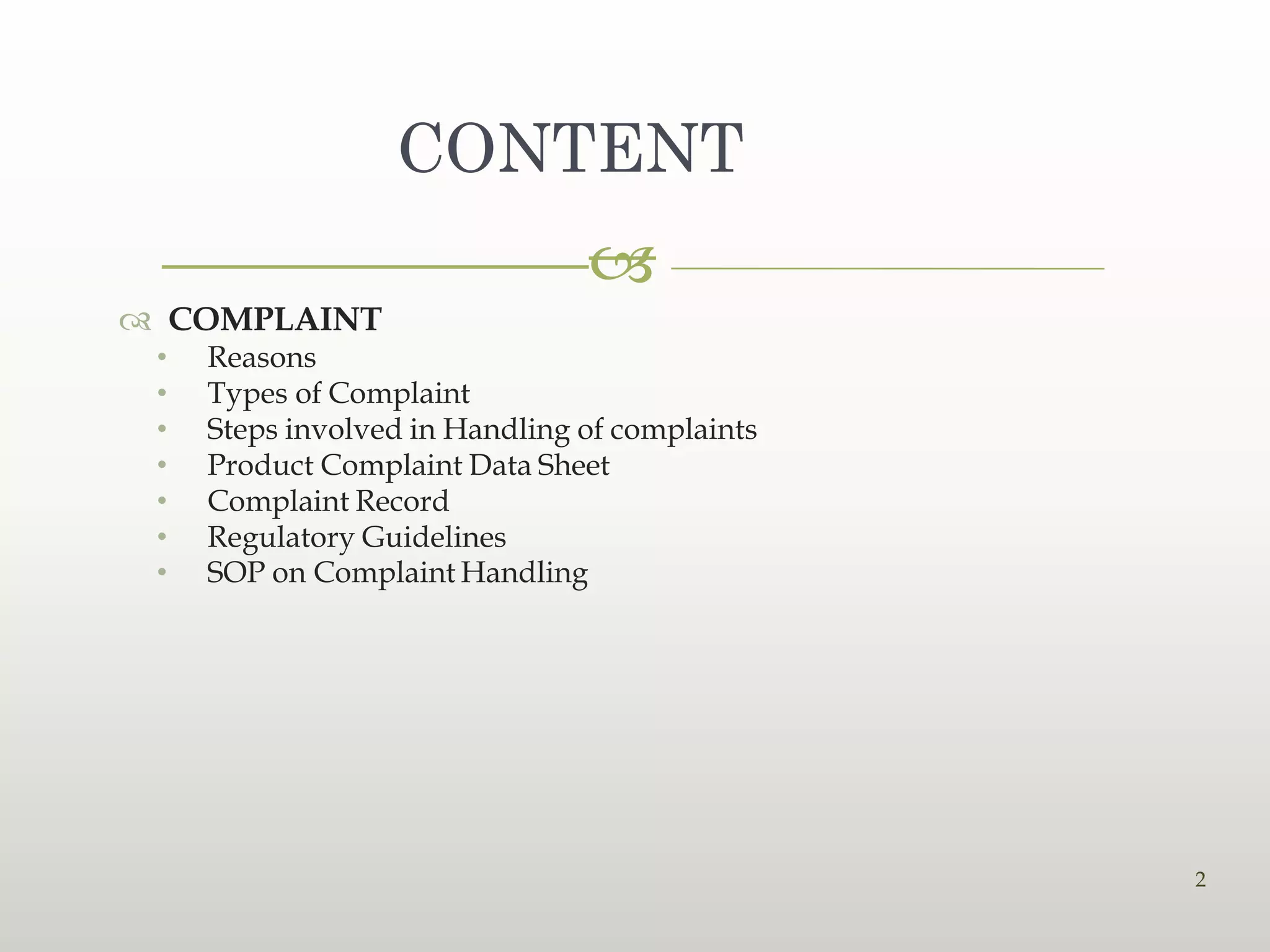 COMPLAINTS.pptx