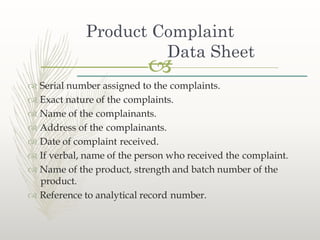 COMPLAINTS.pptx