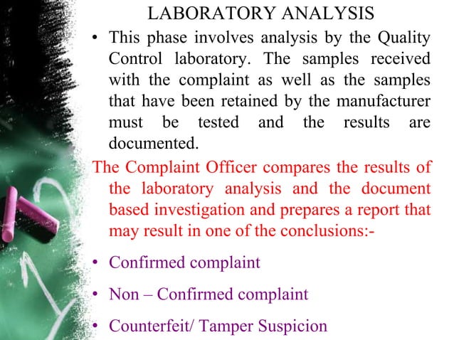 Pharmaceutical Complaints | PPTX | Recalls | Consumer Issues