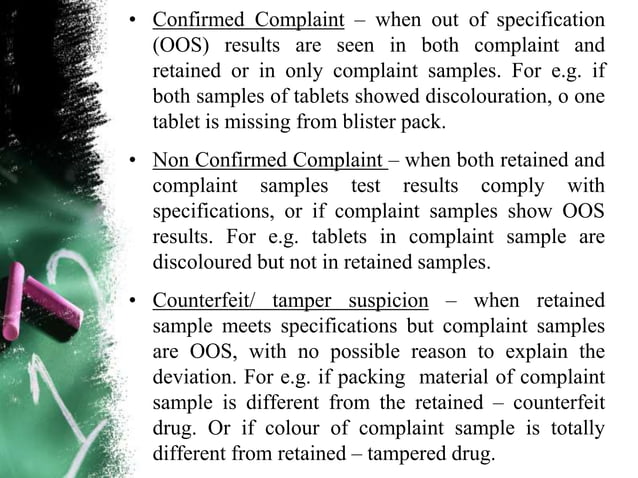 Pharmaceutical Complaints | PPTX | Recalls | Consumer Issues