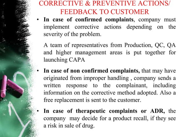 Pharmaceutical Complaints | PPTX | Recalls | Consumer Issues