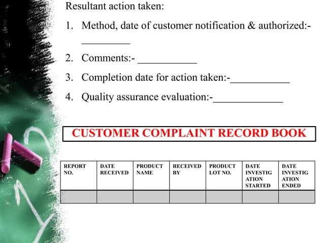 Pharmaceutical Complaints | PPTX | Recalls | Consumer Issues