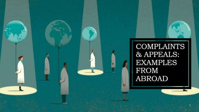 COMPLAINTS AND APPEALS in Research examples from abroad | PPTX ...