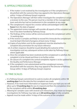 Complaints and Customer Feedback Policy and Procedures | PDF