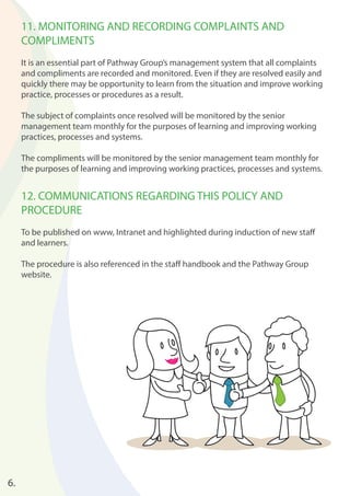 Complaints and Customer Feedback Policy and Procedures | PDF