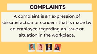 Complaints and grievance (this copy is for the EDUC 208 in graduate ...