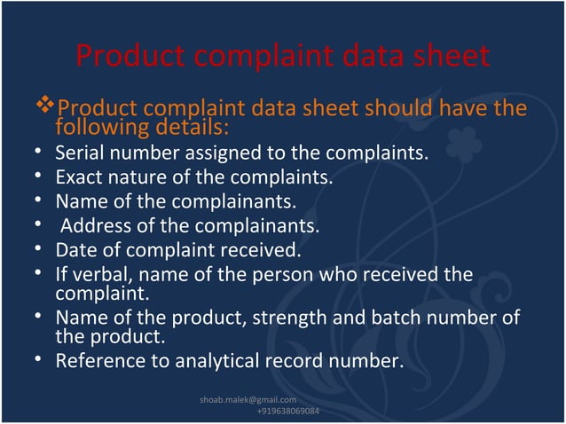 Complaints and recalls handling | PPT | Recalls | Consumer Issues
