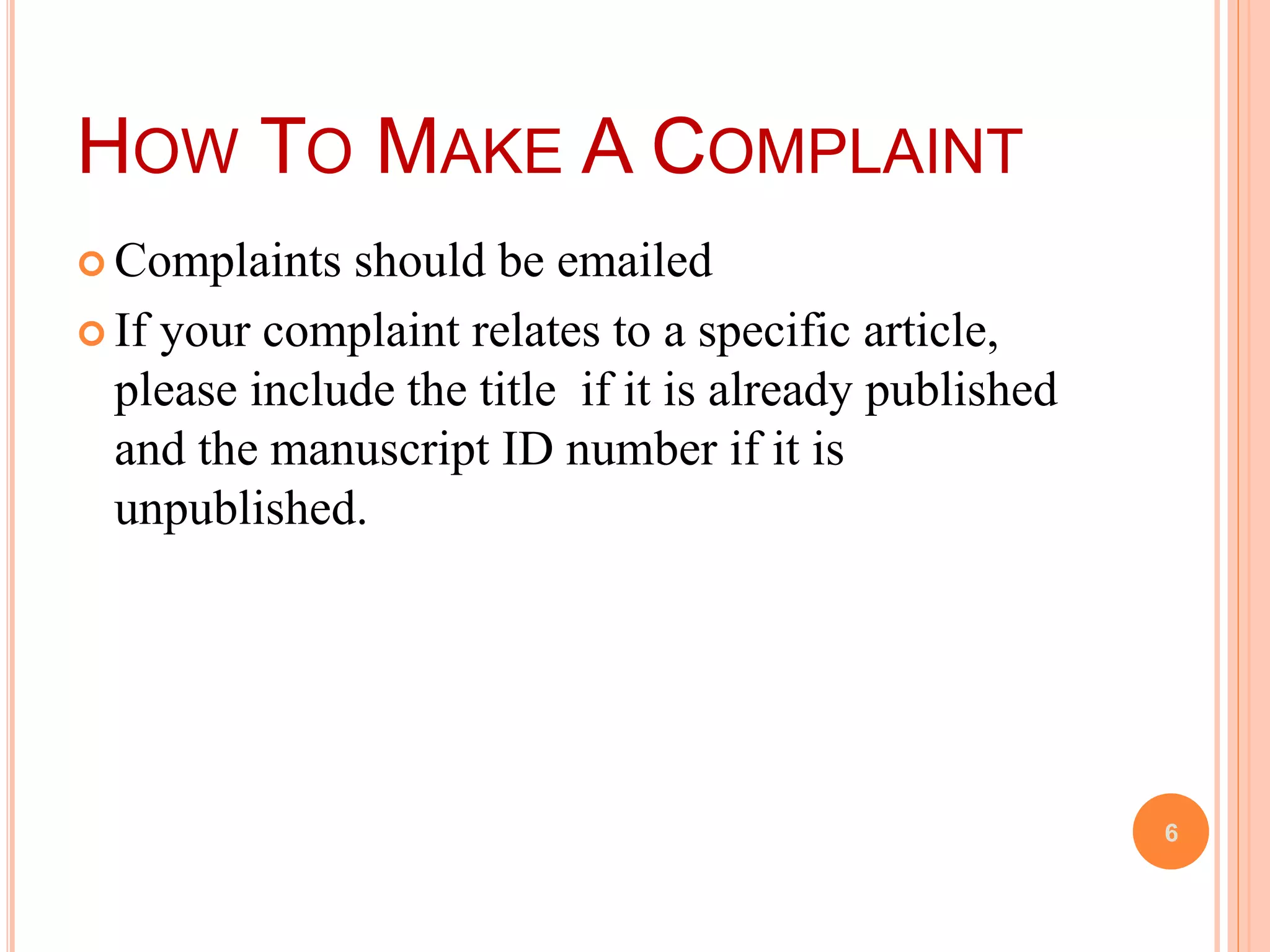 Complaints appeals example and fraud from india and abroad | PPTX