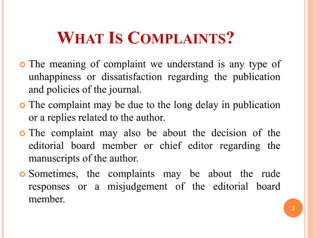 Complaints appeals example and fraud from india and abroad | PPTX ...