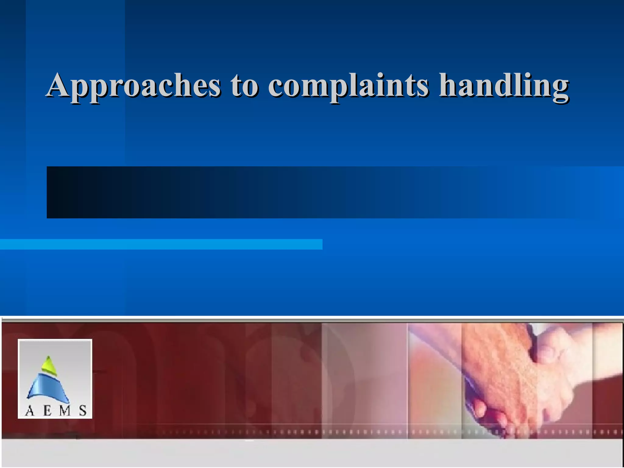 Complaints handling | PPT
