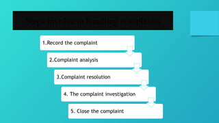 Complaints, Investigation and determination of root cause.pptx