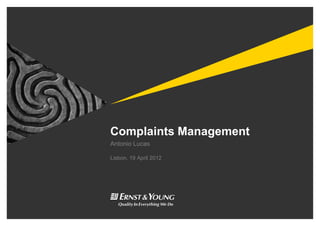 Complaints management | PDF