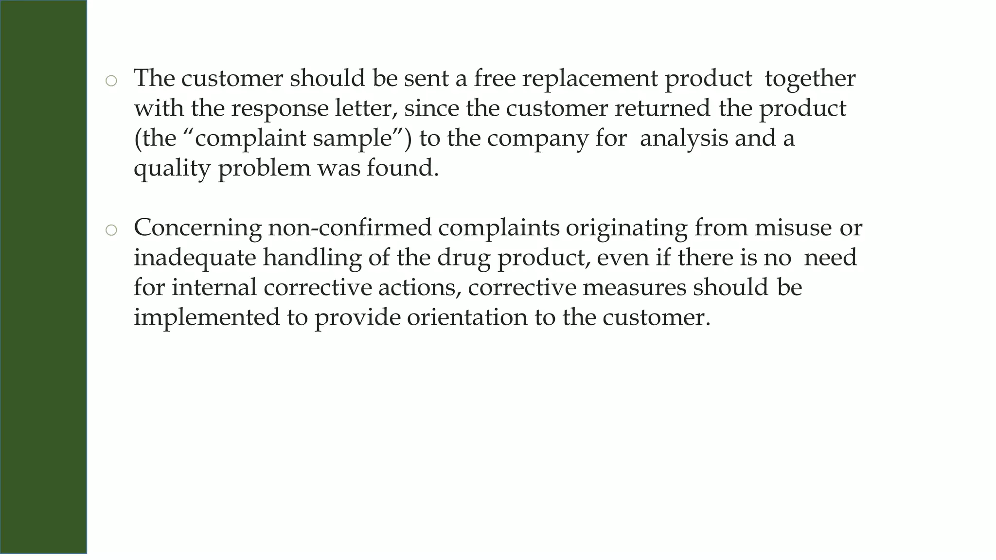 Product Complaints and Recall: Quality Assurance | PPTX