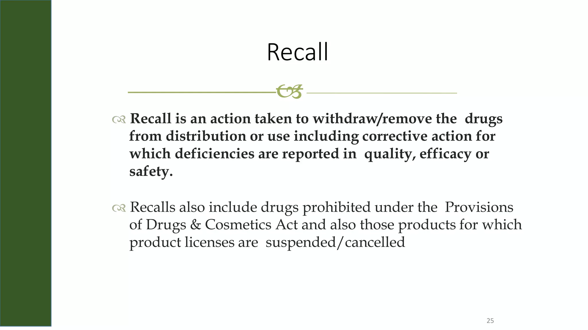 Product Complaints and Recall: Quality Assurance | PPTX