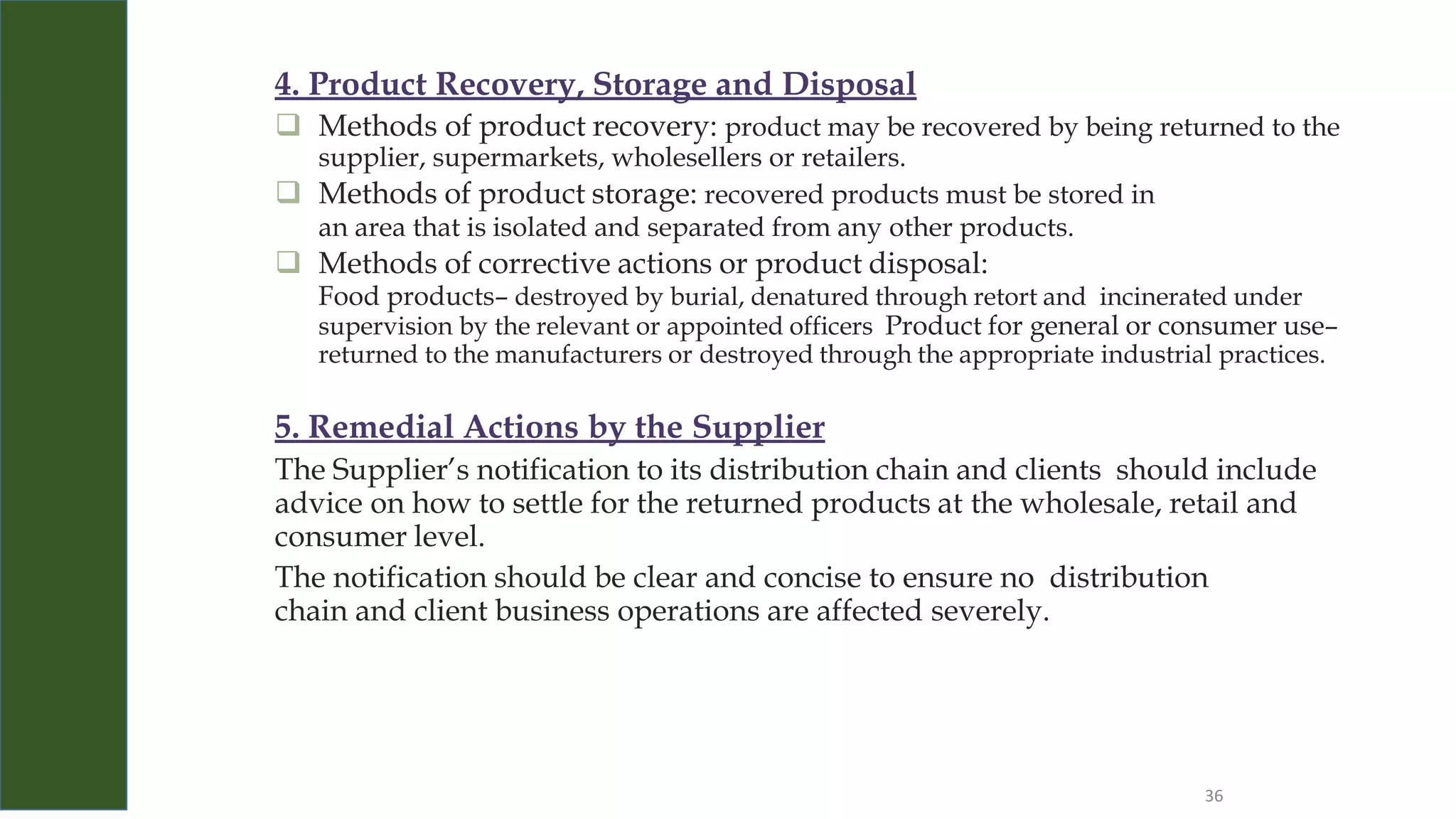 Product Complaints and Recall: Quality Assurance | PPTX