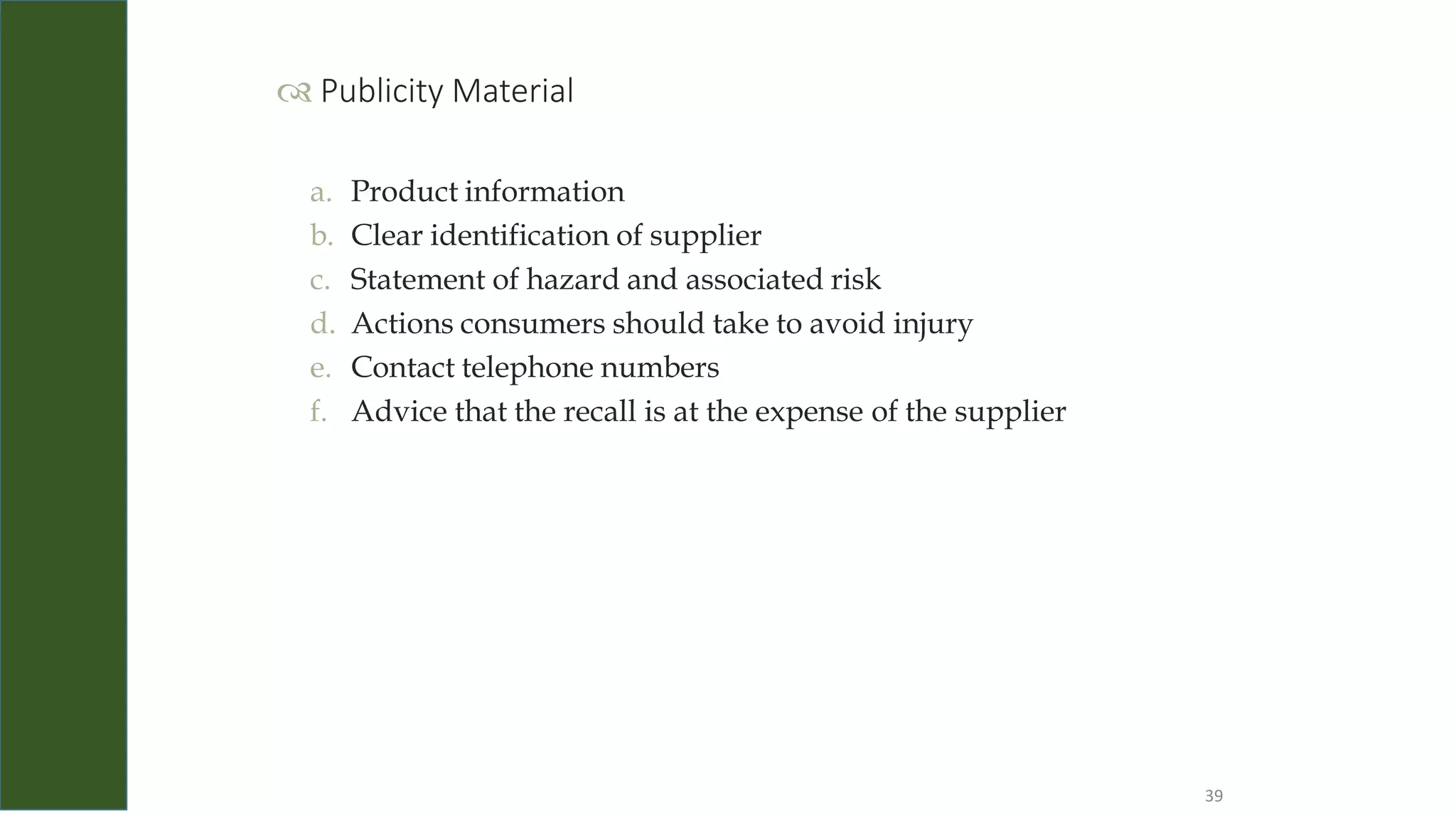 Product Complaints and Recall: Quality Assurance | PPTX