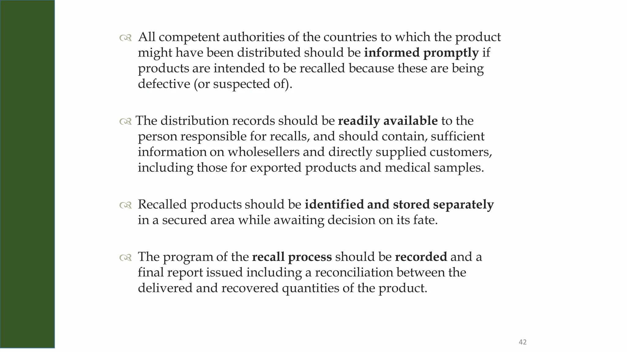 Product Complaints and Recall: Quality Assurance | PPTX
