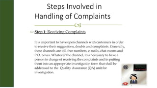 Product Complaints and Recall: Quality Assurance | PPTX