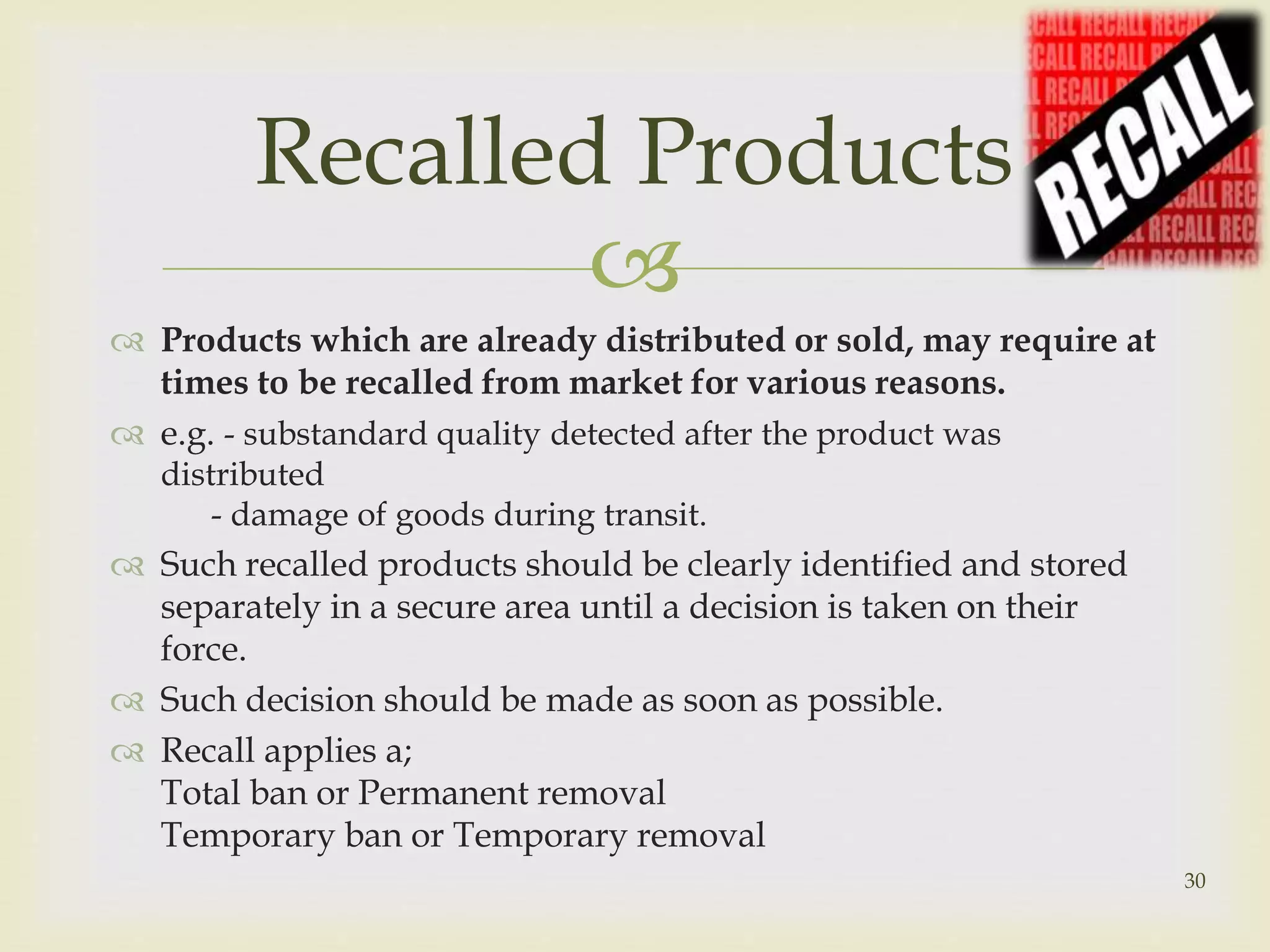 Complaints & Recalls | PPTX