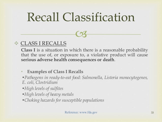 Complaints & Recalls