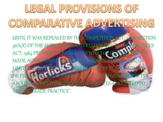 Complan v. horlicks ipr | PPT