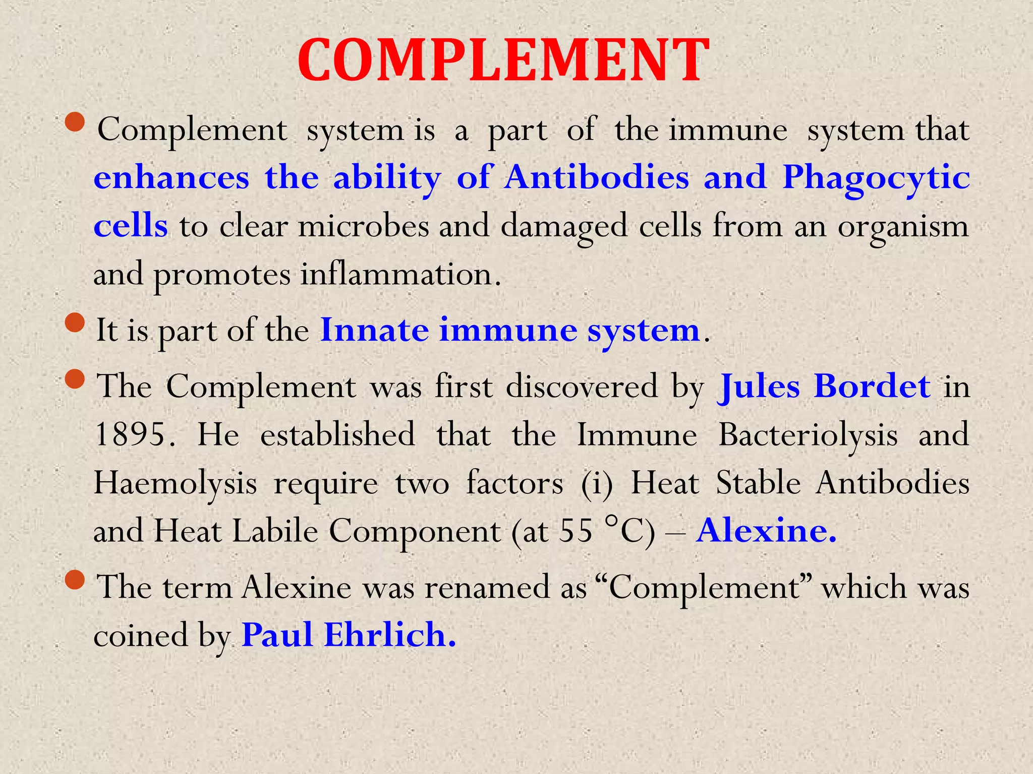 Complement System | PPT