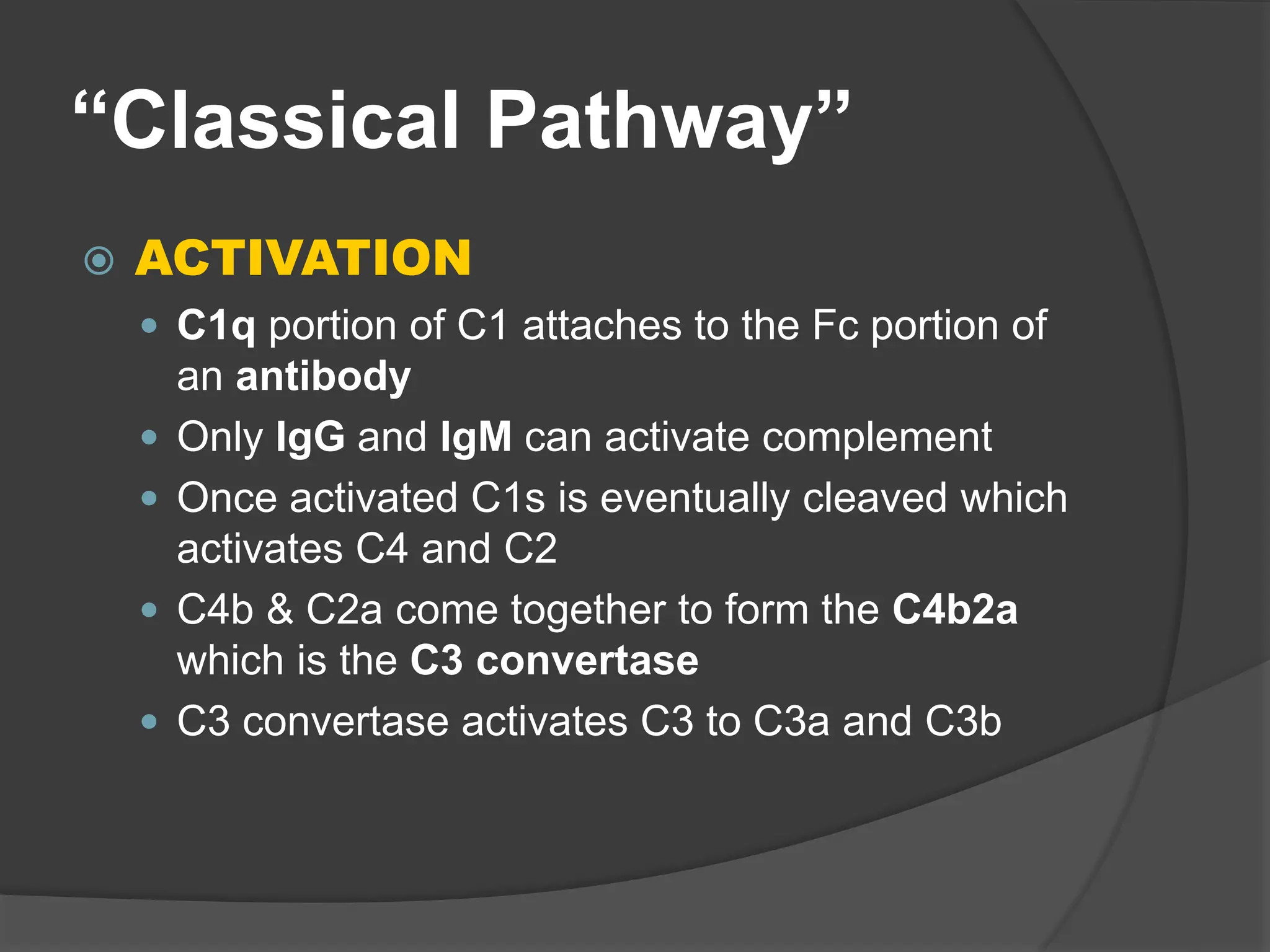 Complement system in association with the immune response.pptx | Infectious Diseases | Diseases ...