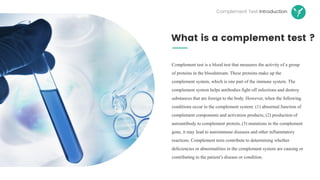 Complement Testing Services | PPT