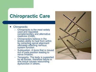 Complementary And Alternative Holistic Care | PPT