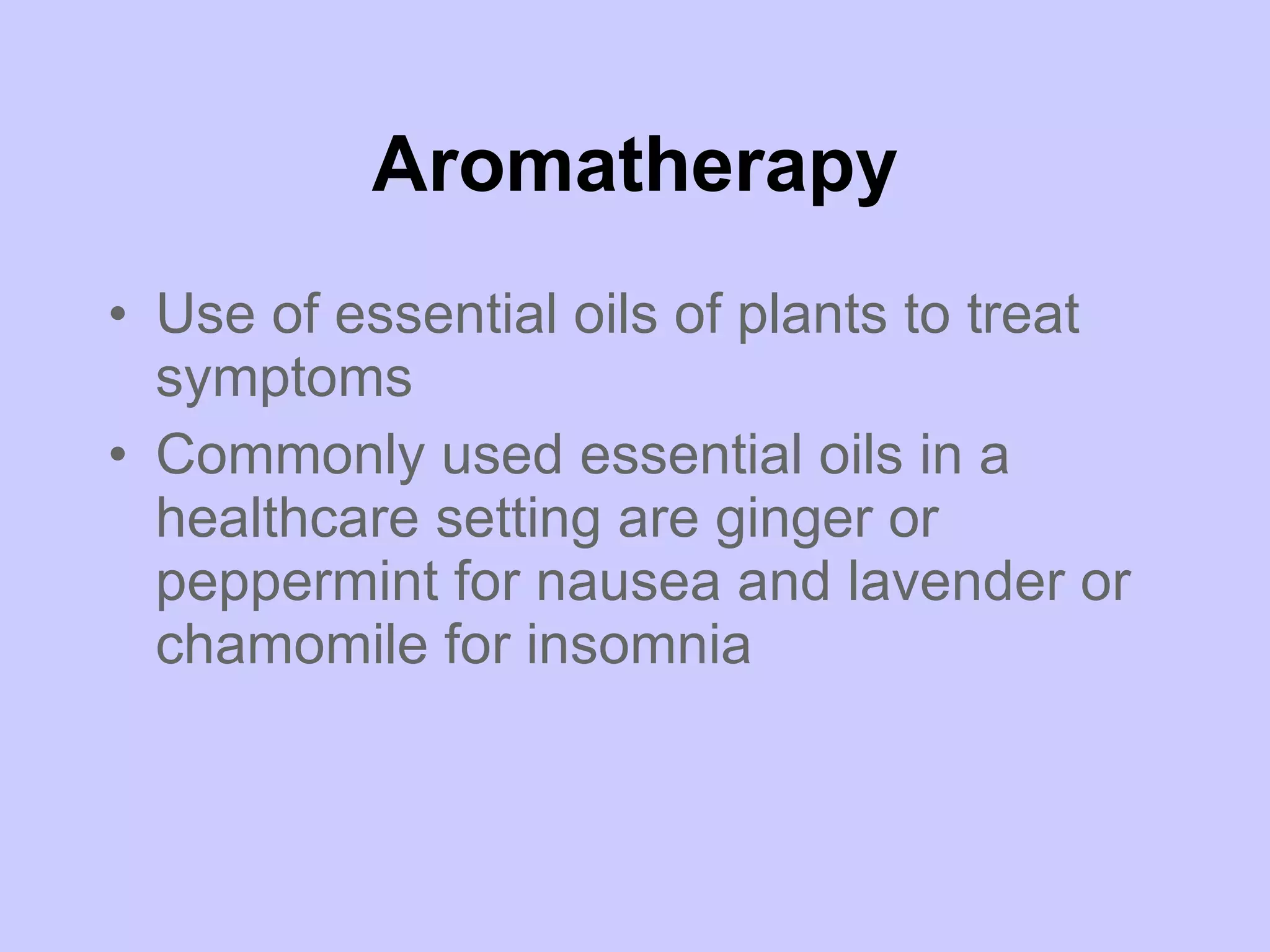 Complementary And Alternative Therapies | PPT
