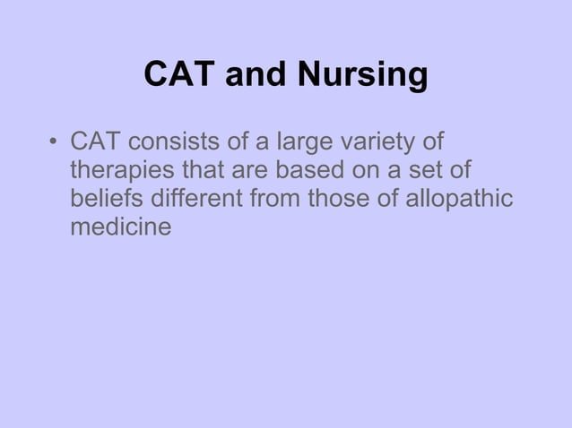 Complementary And Alternative Therapies | PPT | Holistic Health | Alternative Medicine